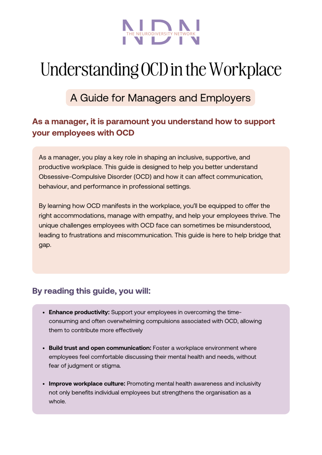 Resources - The Neurodiversity Network Member's Hub